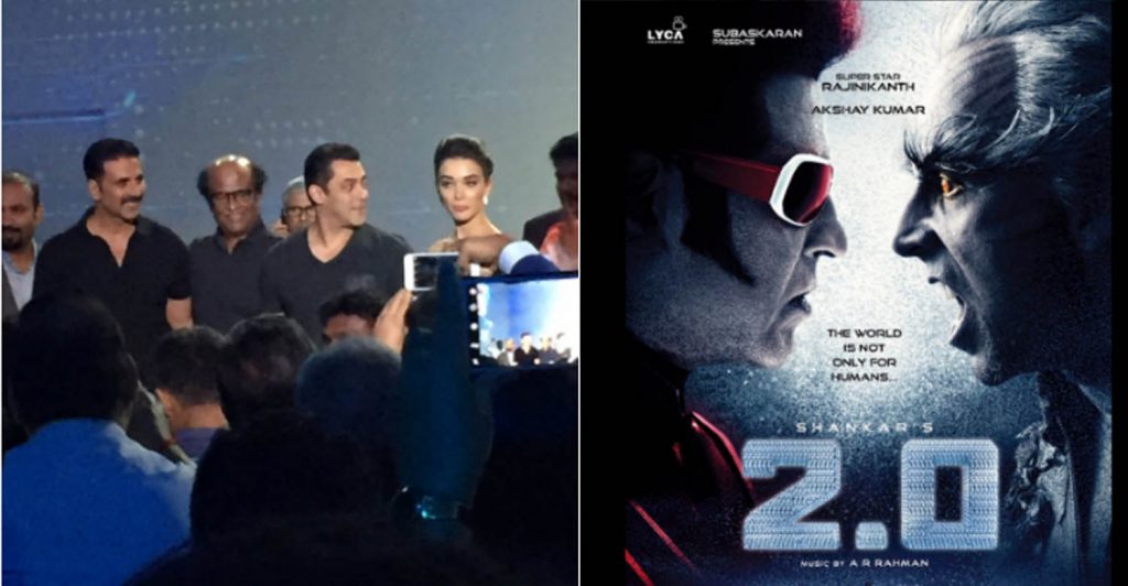 Two Rajinikanth(s) stun the audience during 2.0 first look launch event
