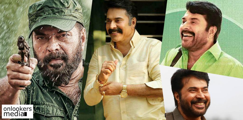 Mammootty in a variety of looks for his upcoming movies